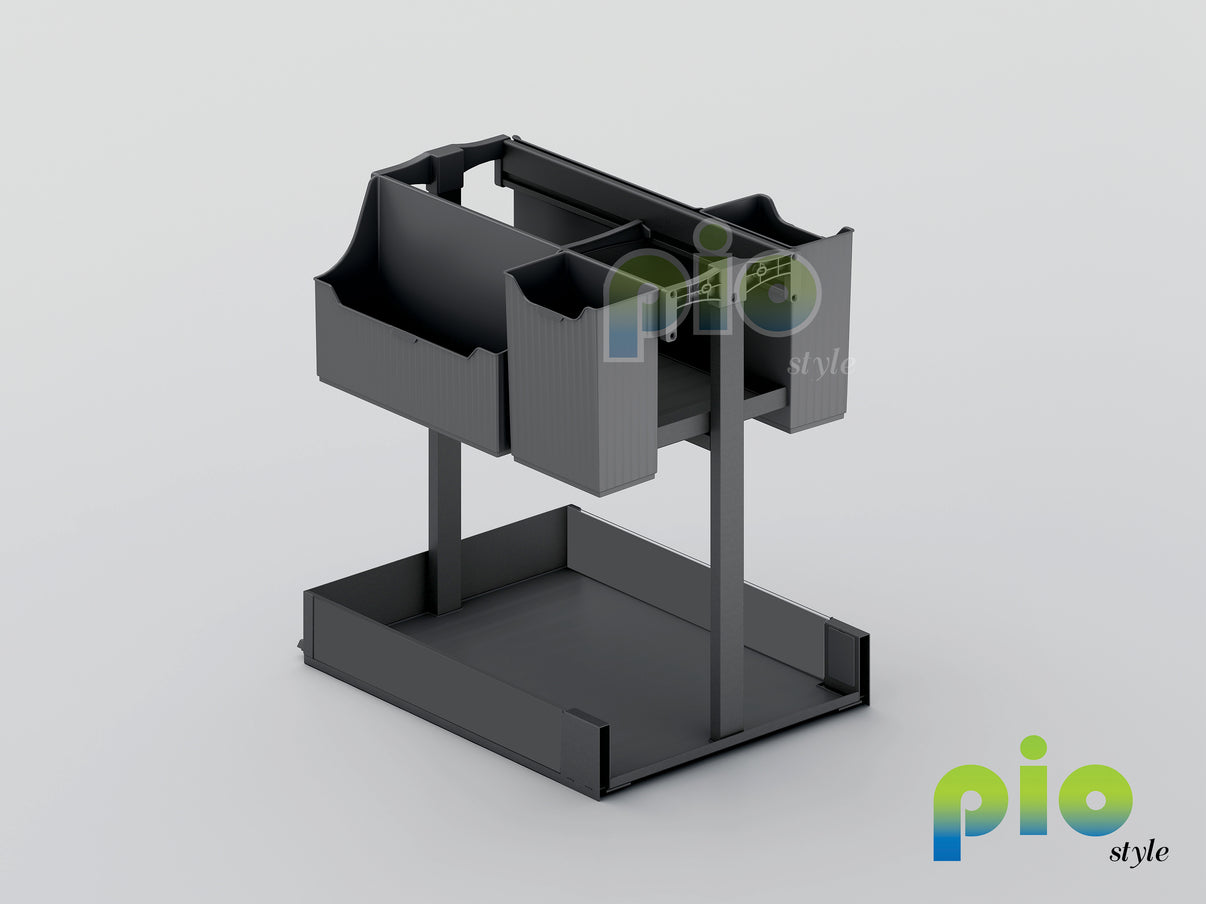 FD1004 2 Tier Pull Out Kitchen Organizer – Pio Style