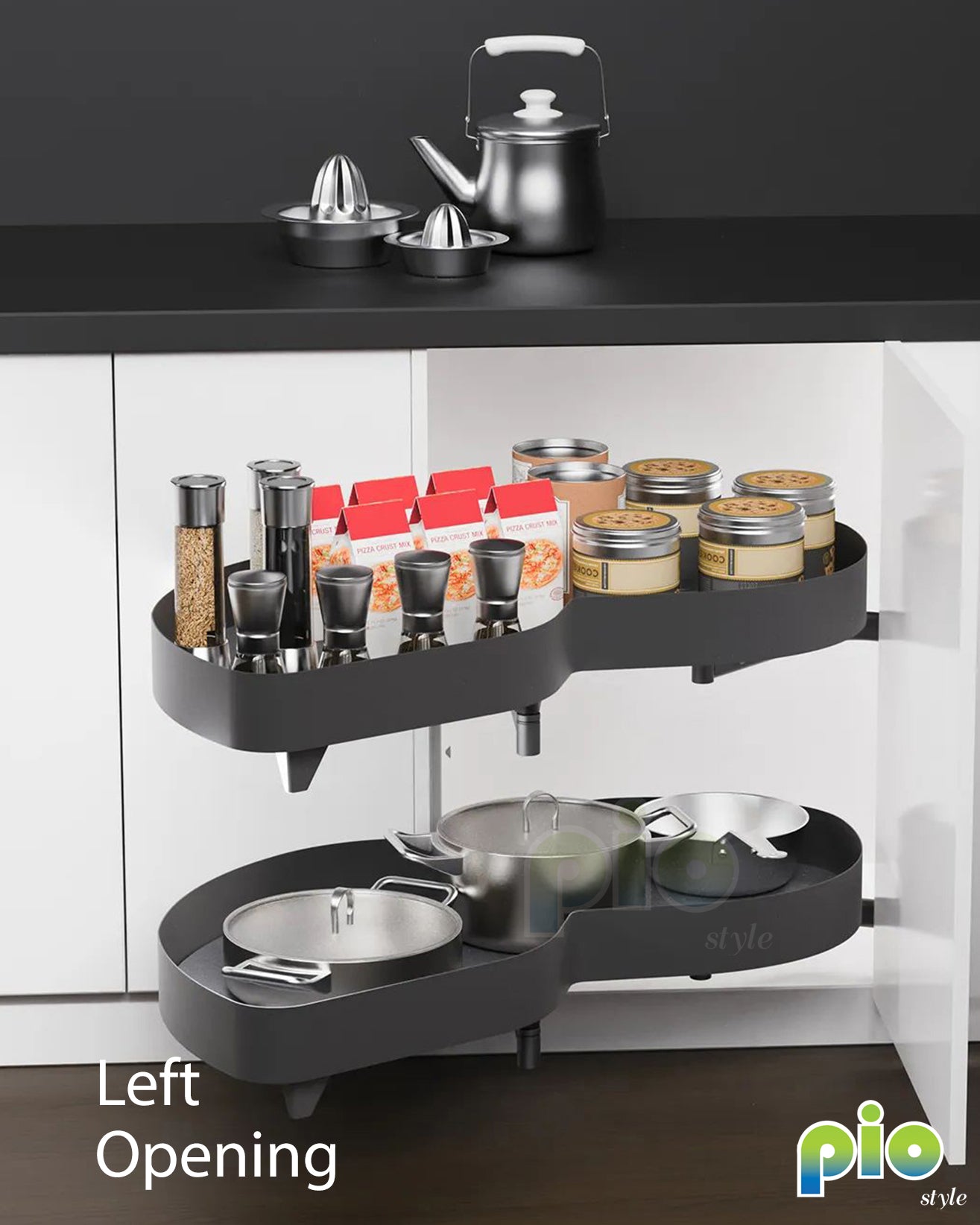 FD1015 2 Tier Magic Corner Rack – Pio Style