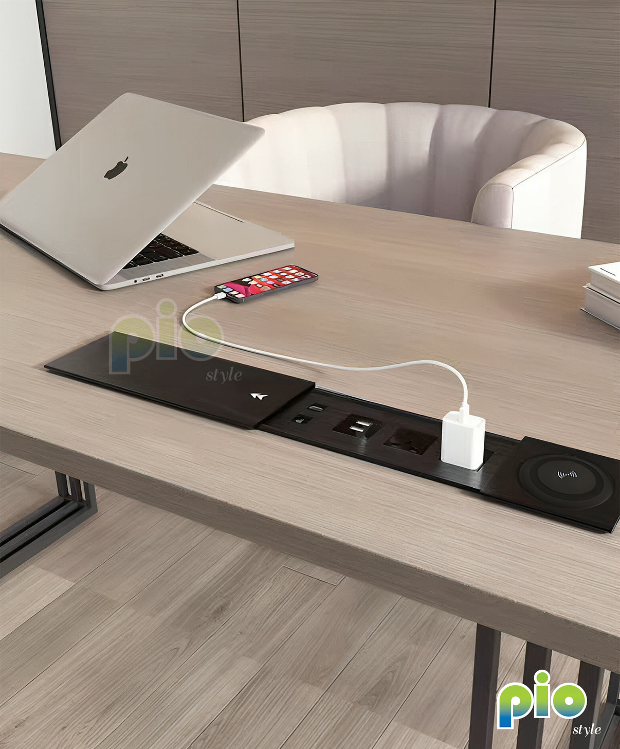 PE0001 Sliding Hidden Desktop Sockets – Pio Style