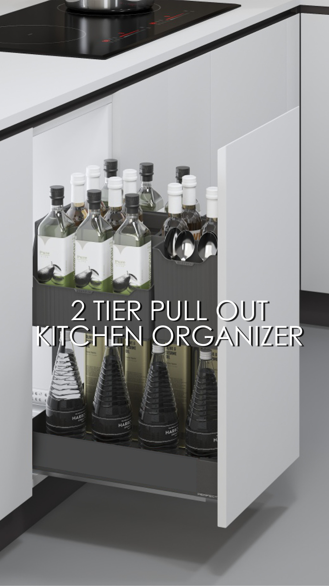 FD1004 2 Tier Pull Out Kitchen Organizer – Pio Style