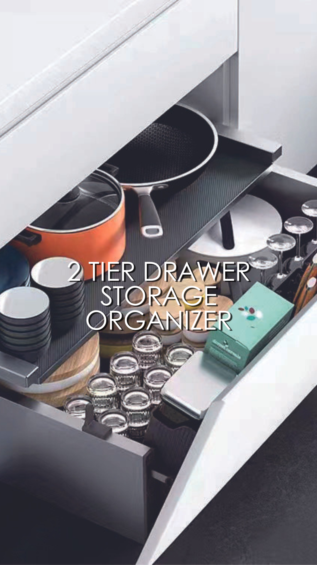 FD1012 2 Tier Drawer Storage Organizer – Pio Style
