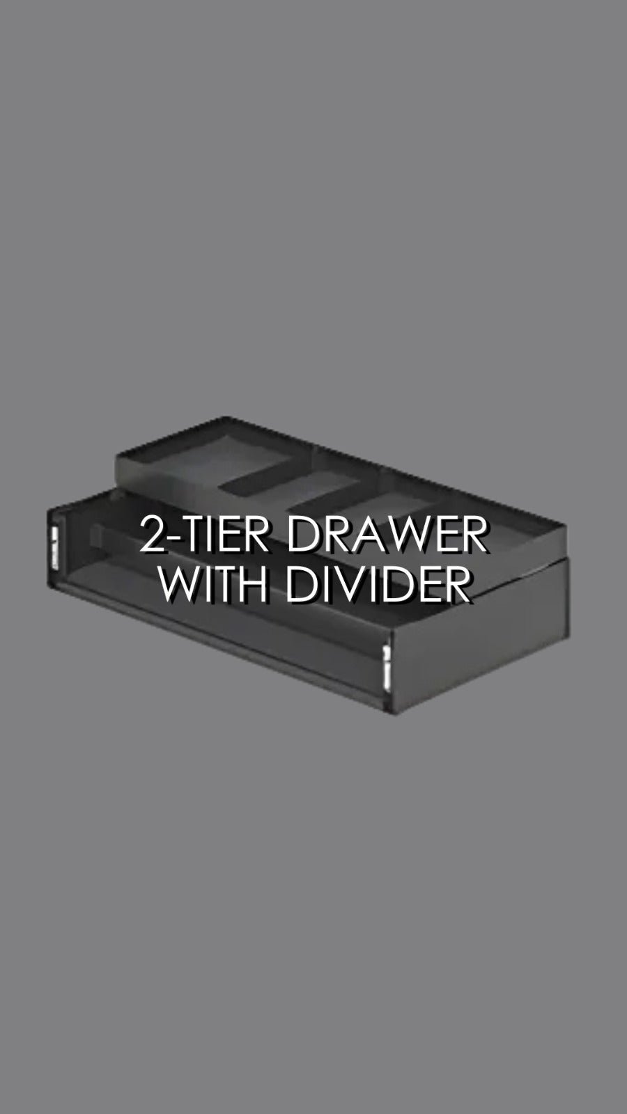FD1020 2-Tier Drawer with Divider – Pio Style