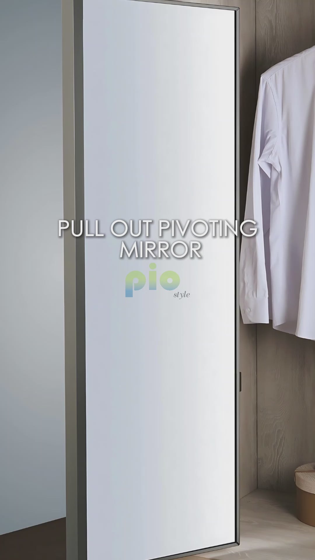 FE9001 Pull Out Pivoting Wardrobe Mirror – Pio Style