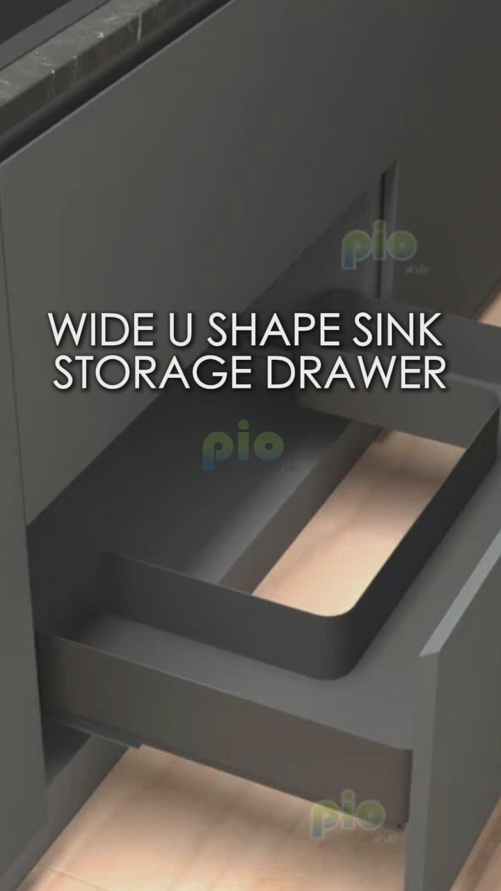 FD1109 Wide U Shape Sink Storage Drawer – Pio Style